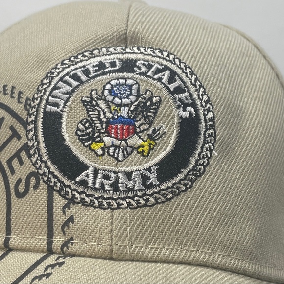 Accessories | United States Army Baseball Tan Cap Hat Adjustable Emblem ...